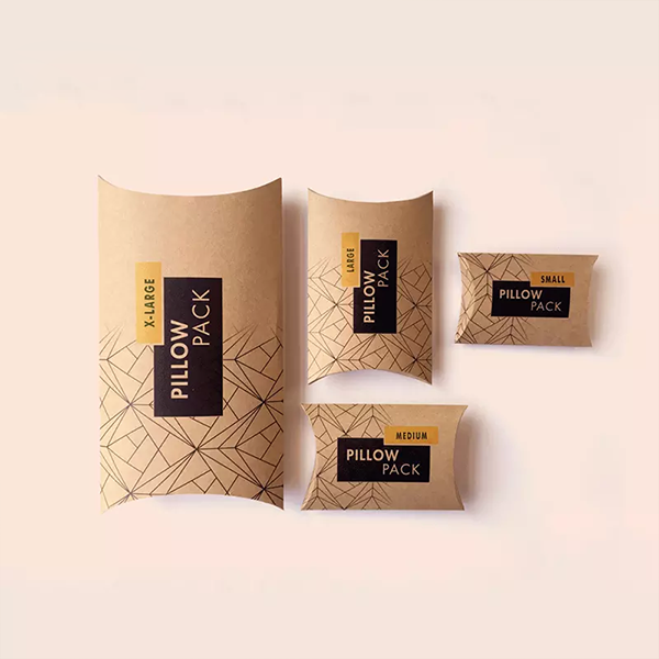Kraft Pillow Packaging Boxes | The Customize Boxes